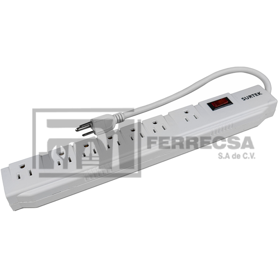 MULTICONTACTO DE 7 ENTRADAS 136202 SURTEK - Tienda Ferrecsa