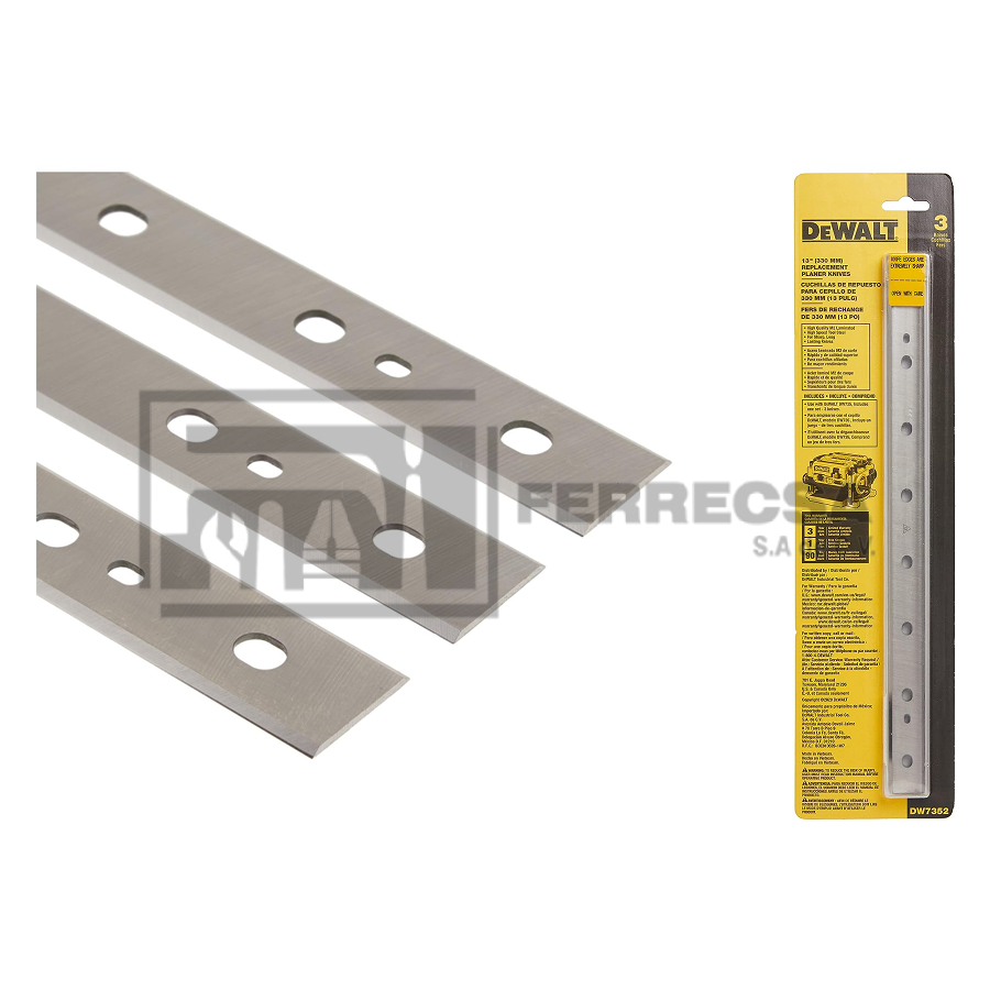 CUCHILLA 13" CEPILLO DW735 DW7352 DEWALT* - Tienda Ferrecsa