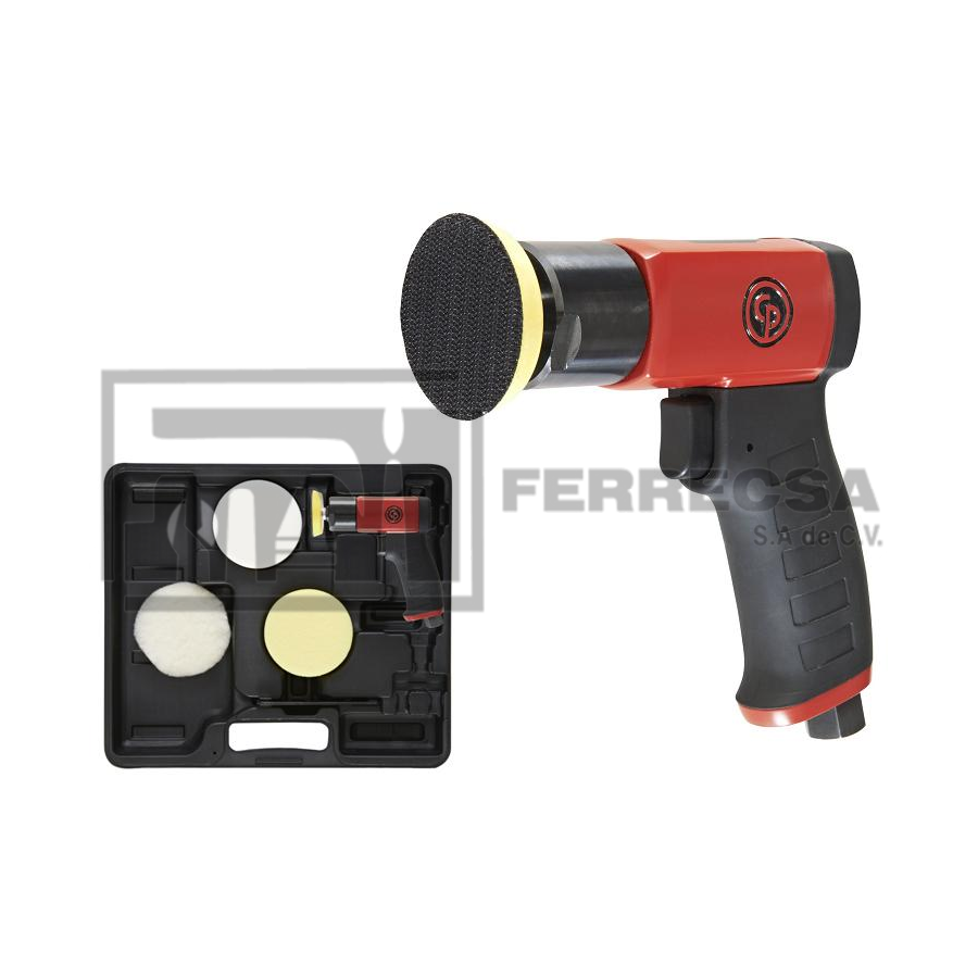 KIT MINI PULIDOR NEUMATICO 3" CP7201P CHICAGO PNEUMATIC* - Tienda Ferrecsa