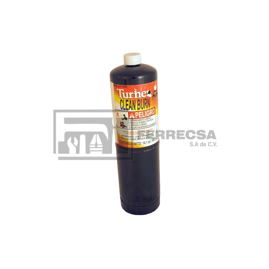 TANQUE DE GAS ACETILENO TURNER (NEGRO) CB-1000 (12) - Tienda Ferrecsa